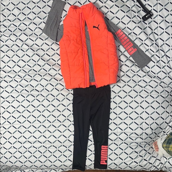 Puma | Matching Sets | Puma Kids Matching Set Coral And Black | Poshmark